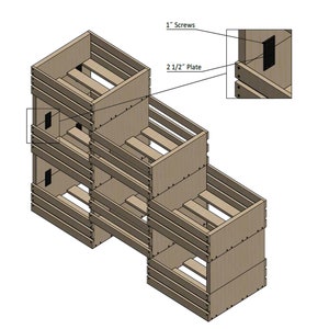 3-tier 2x6 Multi-section Raised Garden Bed Plans (digital Download PDF ...