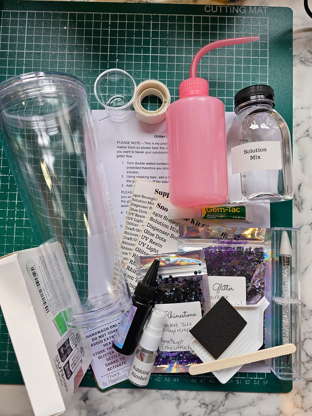 Snowglobe Starter Kit Make Your Own Snowglobe Tumbler Create Your Own ...