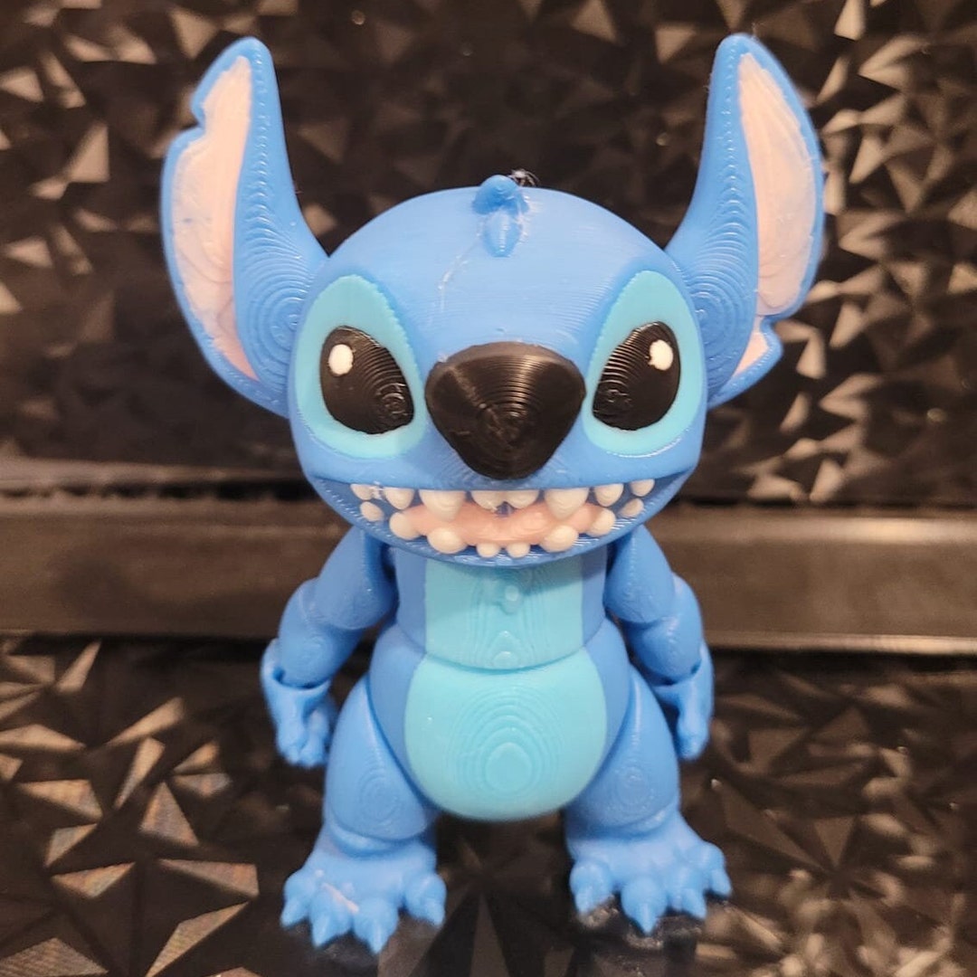 Stitch Flexible Friend 3D Printed Character Articilated Model Moving ...