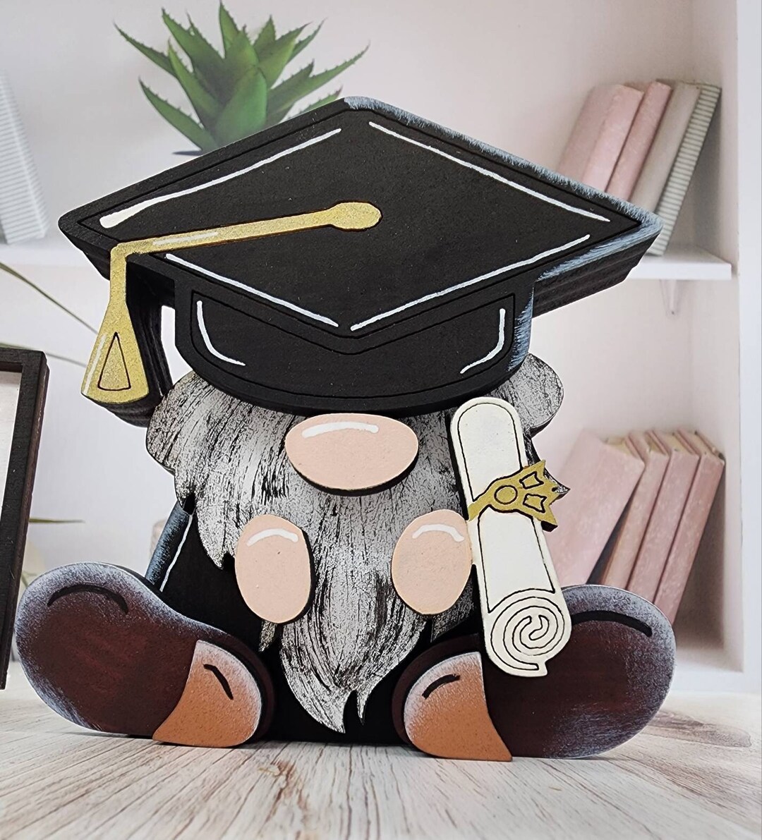 Graduation Gnome and Sign Digital Laser File, SVG, DXF, AI, Gift for ...