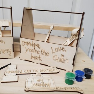Father's Day Toolbox Personalized/color Project DIY for Kids/gift for ...
