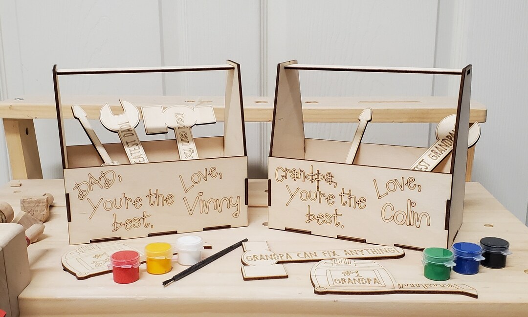Father's Day Toolbox Personalized/color Project DIY for Kids/gift for ...