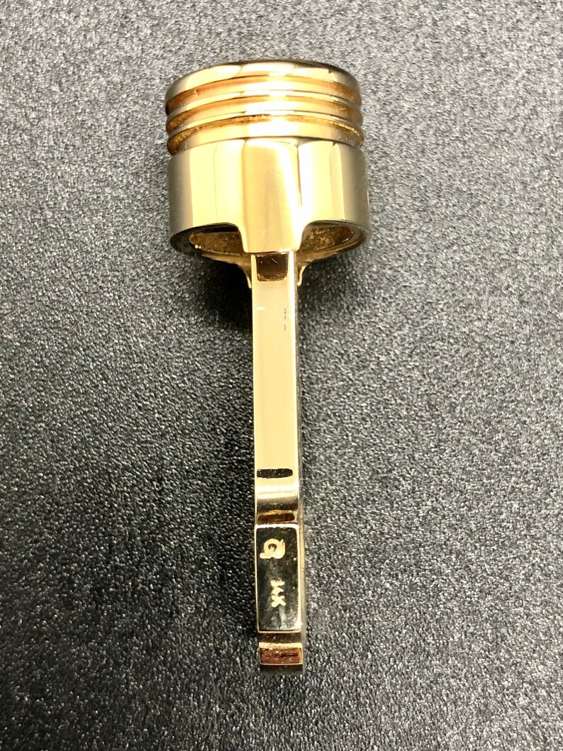 14K Solid Gold piston Key Fob / Pendant. - Etsy
