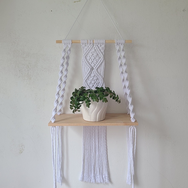 Macrame Shelf - Etsy