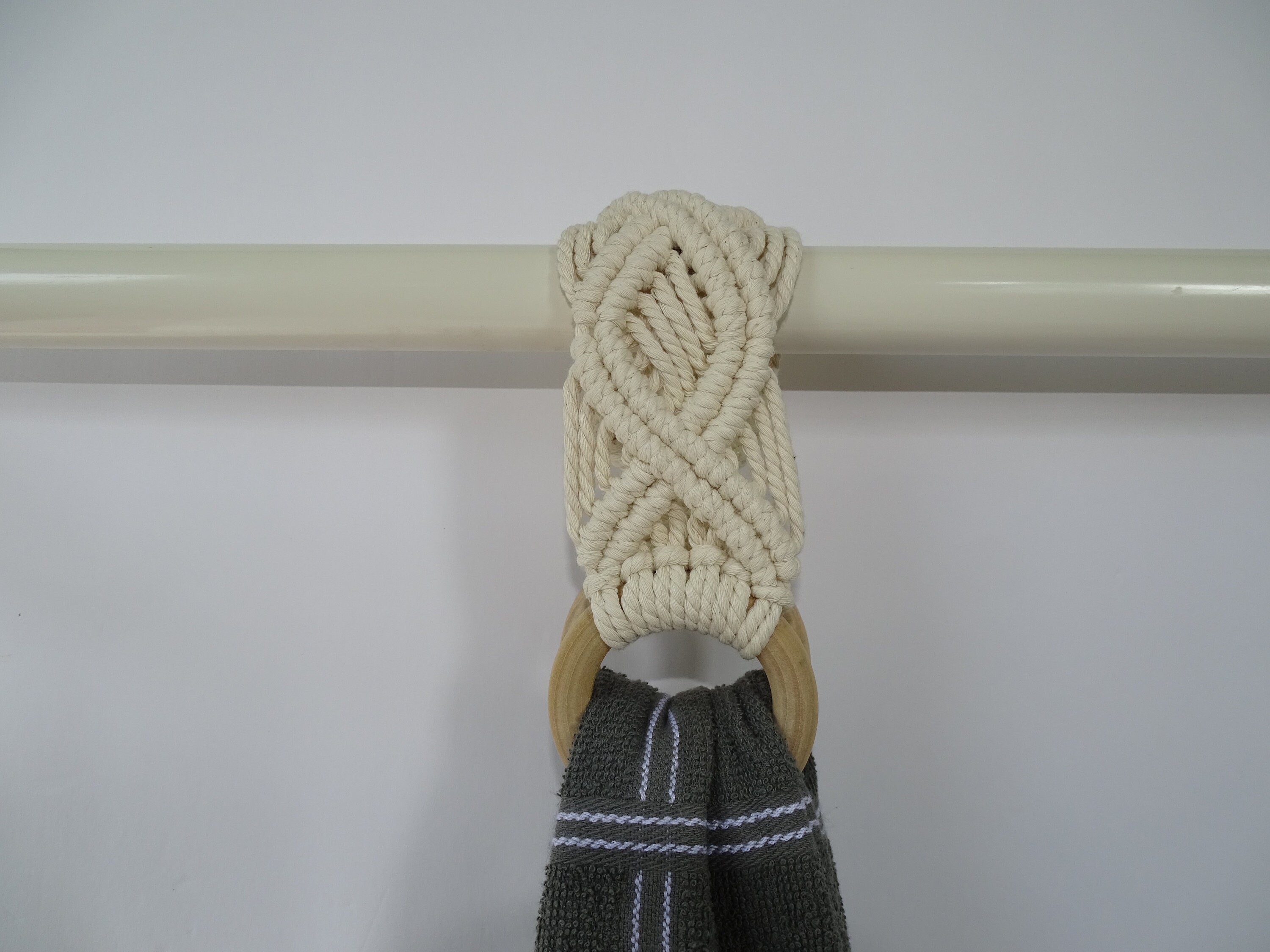 Macrame Kitchen Towel Hanger Macrame Kitchen Hanger Macrame Towel ...