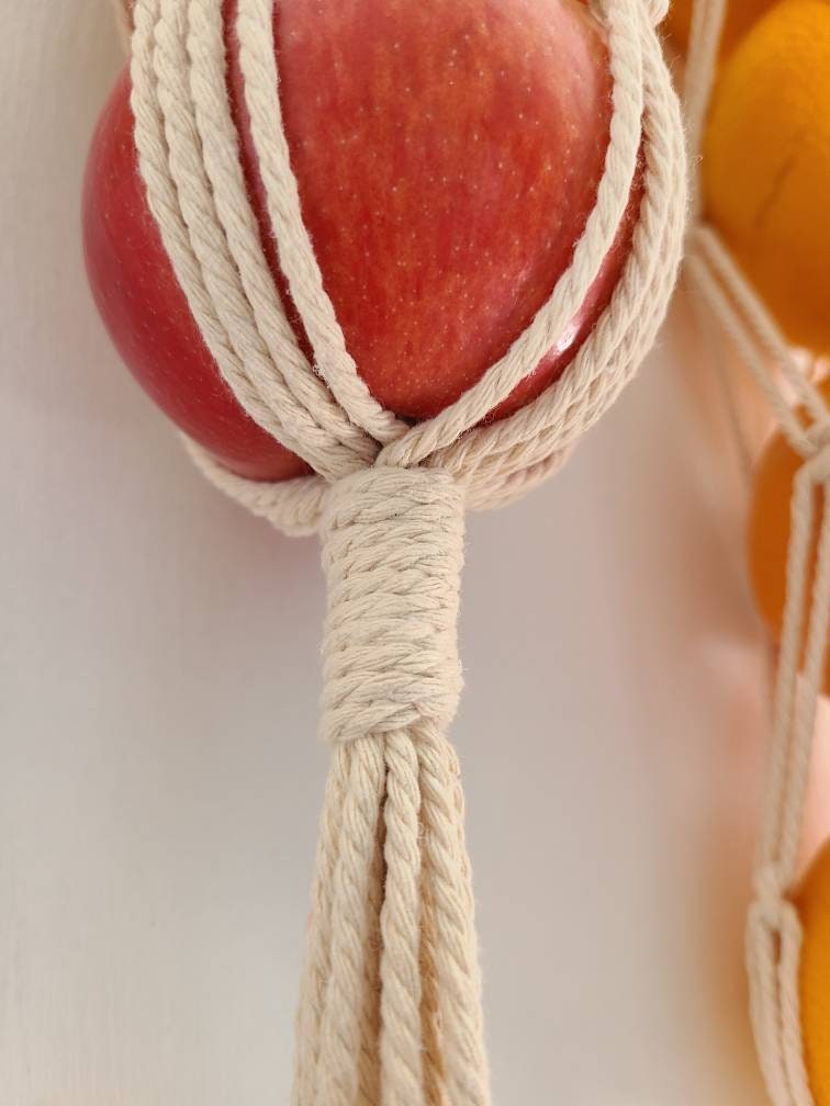 Macrame Fruit Bags Macrame Fruit and Vegetable Bag Hanging - Etsy Australia