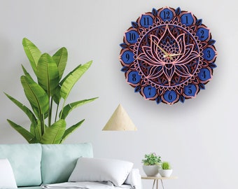 Mandala Wall Clock | Etsy