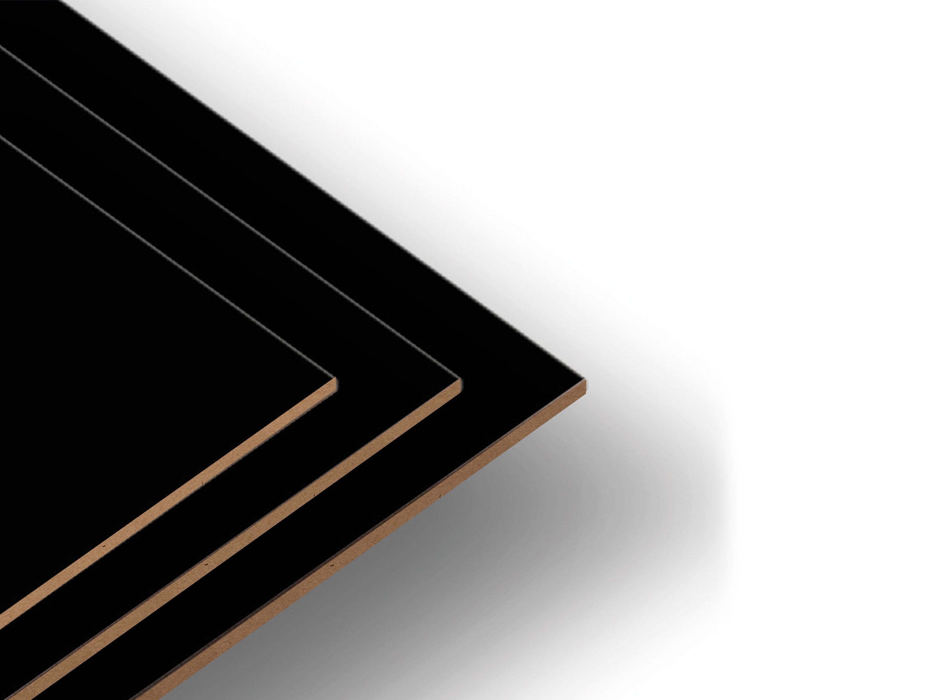 Wood MDF Glowforce, 1/8'' 3mm Double Sided Painted, Colour Black, 10 ...