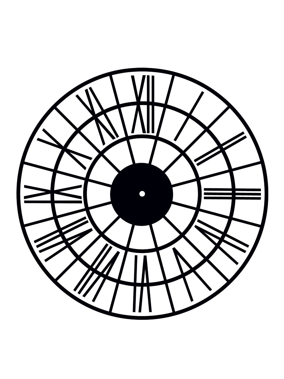 Wall Clock Dxf Plan Cdr File Home Decor Laser Metal Wood | Etsy