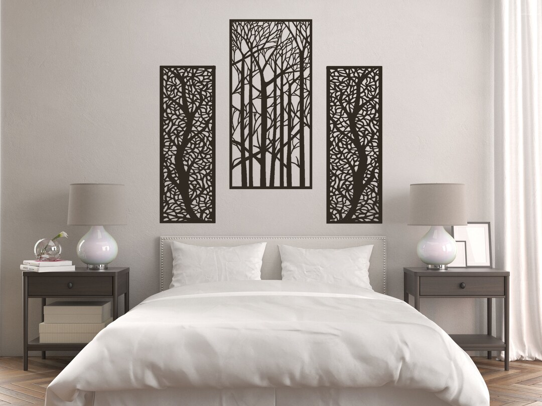 Home, Office Wall Decor Set of Three. Laser Cutting File Dxf, Svg, Cdr ...