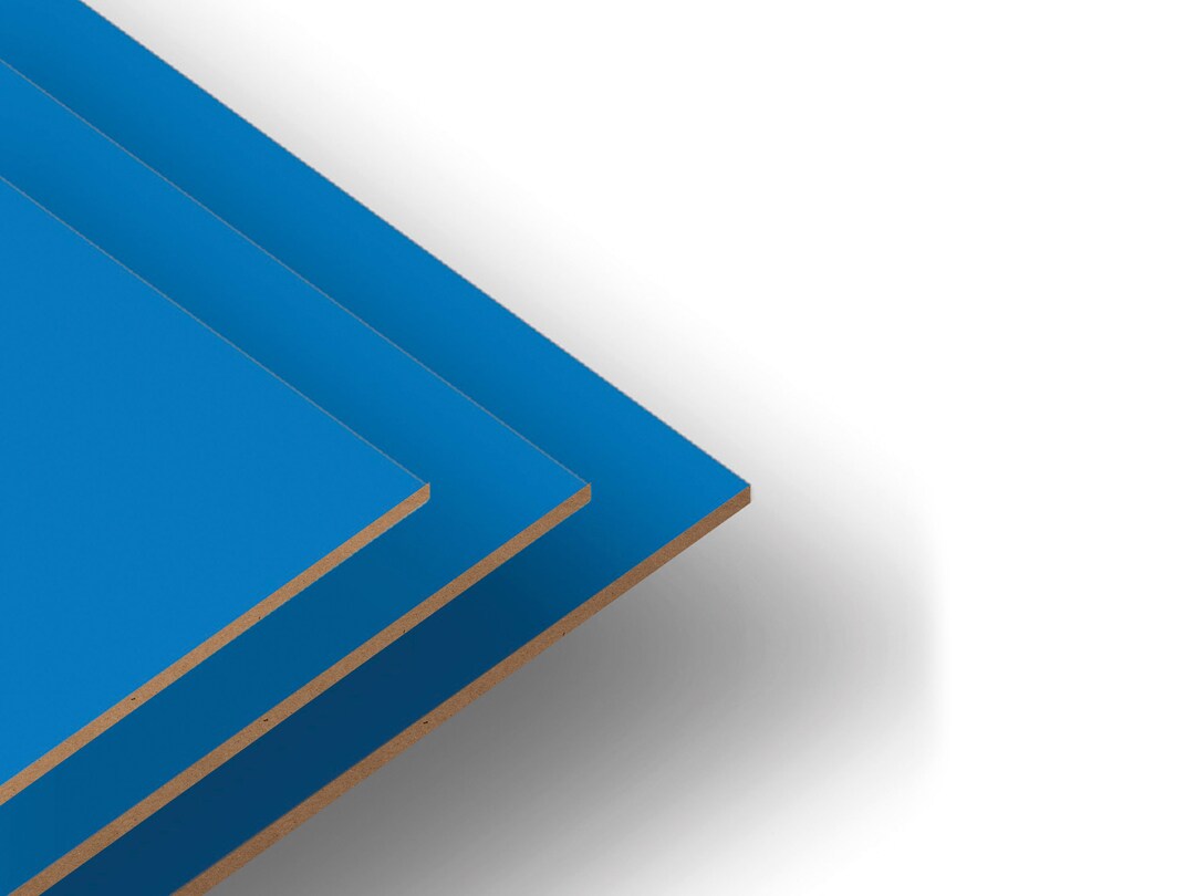 Wood MDF Glowforce, 1/8'' 3mm Both Sided Painted, Colour Blue, 10 ...