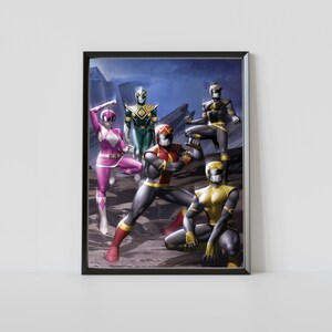 Power Rangers Variant Cover Poster - Etsy