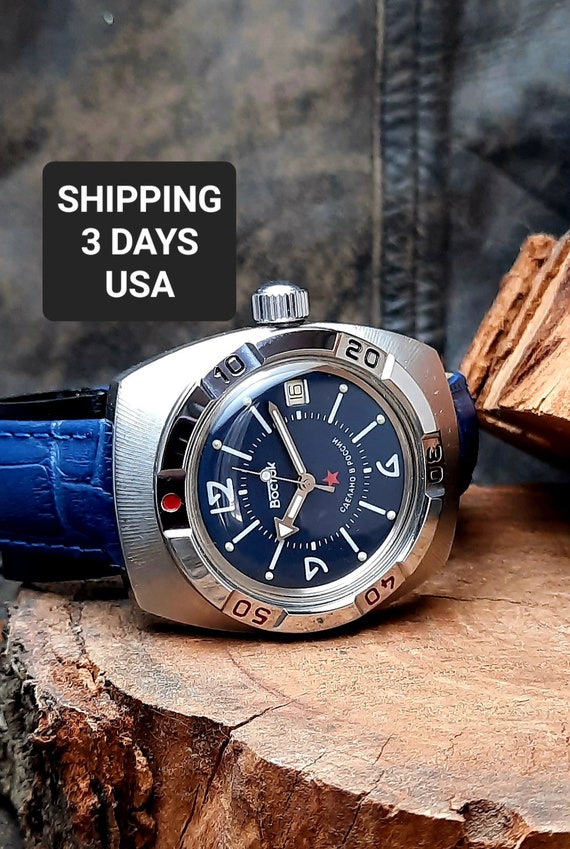 Vostok watch Amphibia watch Mechanical watch Vintage … - Gem