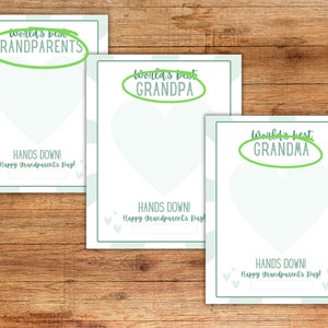 World's Best Grandparent Handprint Craft Card From Child, Toddler, Baby ...
