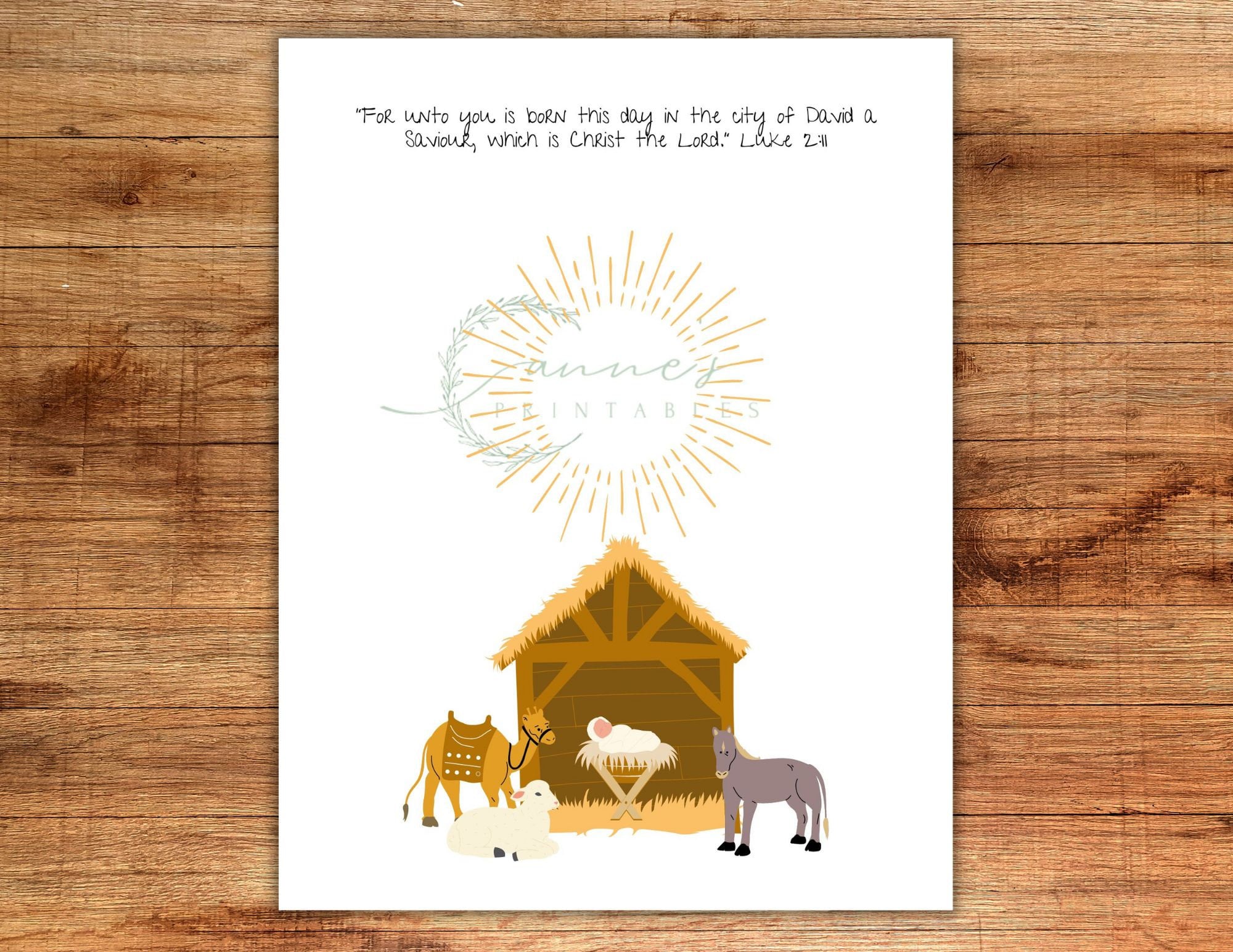 Luke Nativity Art L Christmas L Sunday School, Child, Baby, Handprint L ...