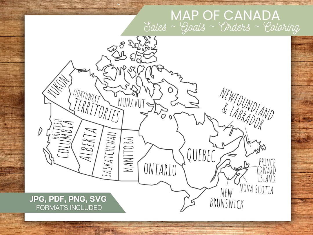 Map of Canada Territories Provinces L Color L Coloring L Printable L ...