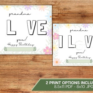 Grandma Happy Birthday Love Handprint Craft Card L Child, Toddler, Baby ...