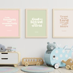 Bible Verse Boho Decor L Christian Printable Scripture Poster Set ...