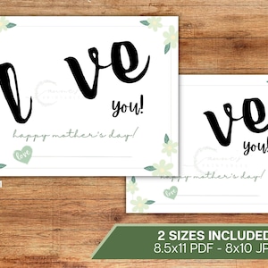 Happy Mother's Day Love L Preschool Daycare Card, Baby, Toddler ...