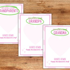 World's Best Grandparent Handprint Craft Card From Child, Toddler, Baby ...