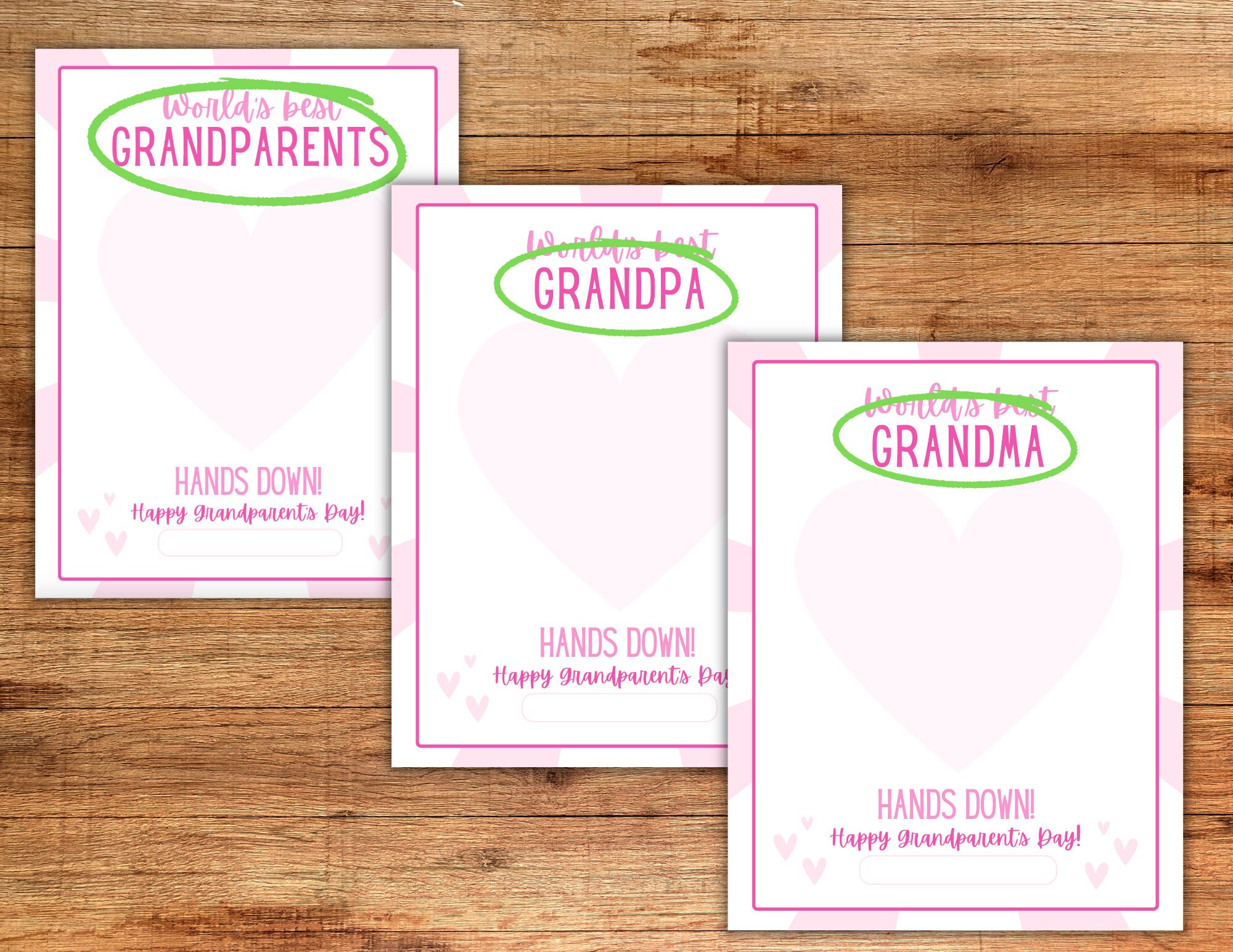 World's Best Grandparent Handprint Craft Card From Child, Toddler, Baby ...