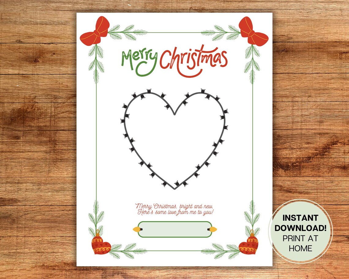 Christmas Fingerprint Craft Card L Kid, Toddler, Child, Baby L Gift for ...