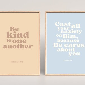 Bible Verse Boho Decor L Christian Printable Scripture Poster Set ...