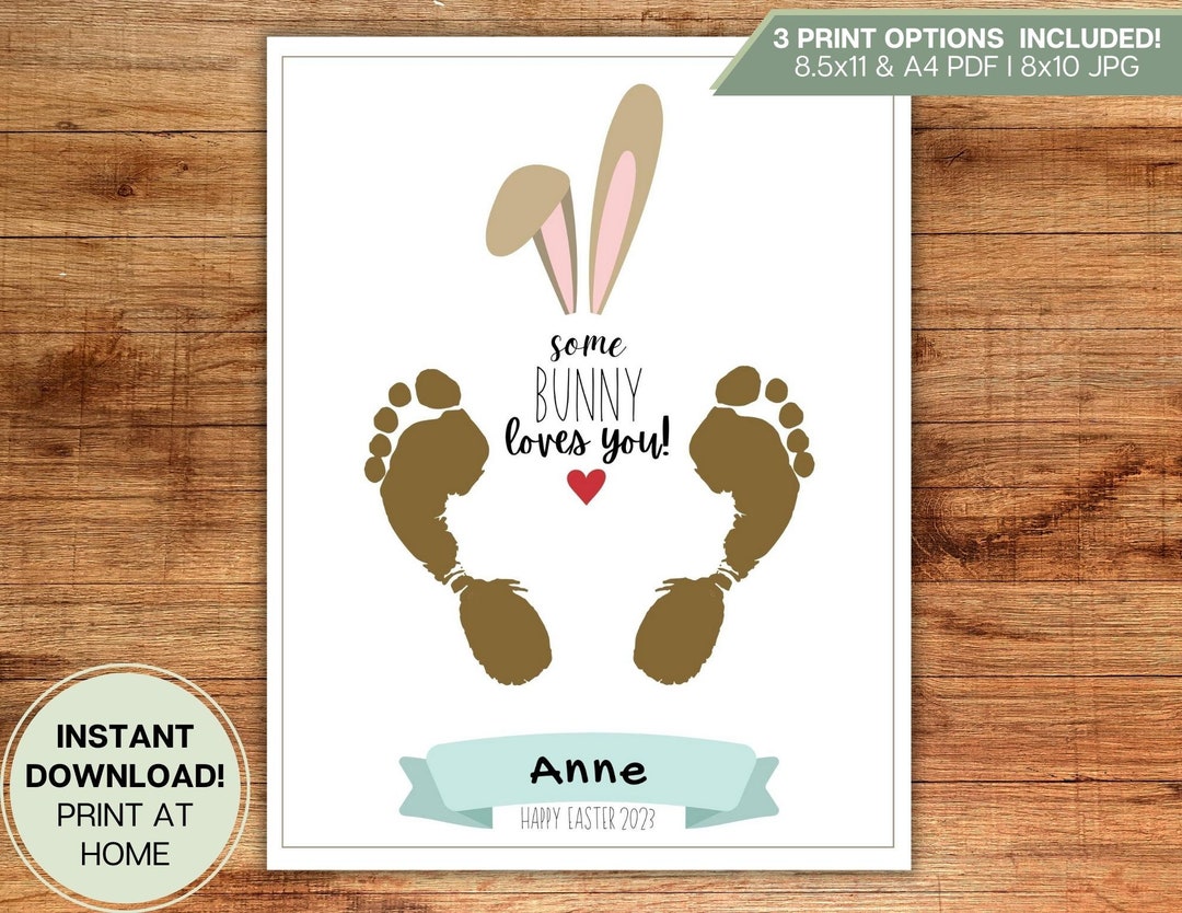 Happy Easter Some Bunny Loves You Craft L Child, Toddler, Baby ...