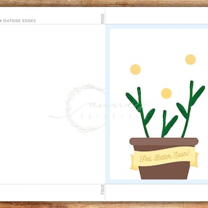 Get Well Soon Fingerprint Card L Kid, Toddler, Child L Craft L Feel ...