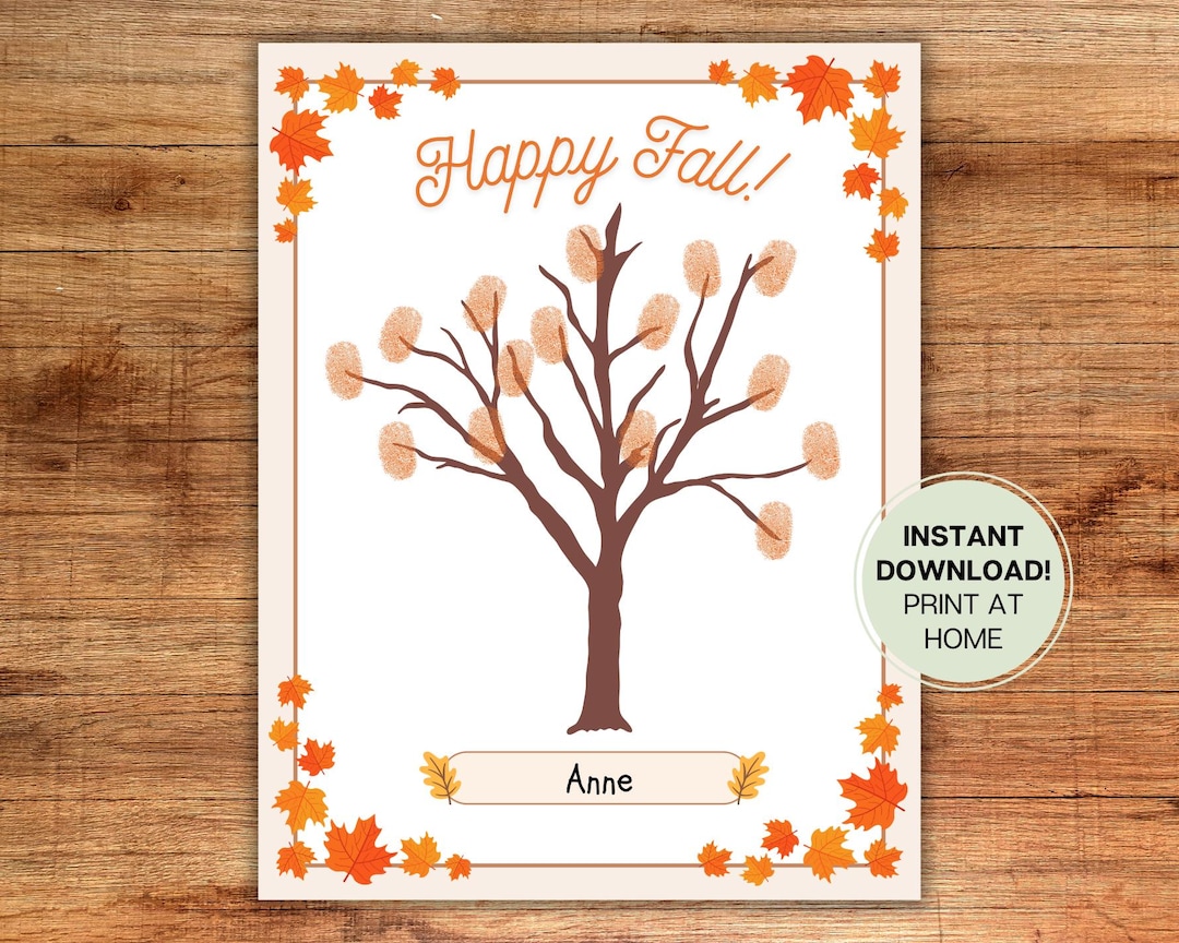 Happy Fall Tree L Preschool, Daycare, Sunday School Kindergarten L ...