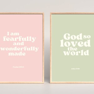Bible Verse Boho Decor L Christian Printable Scripture Poster Set ...