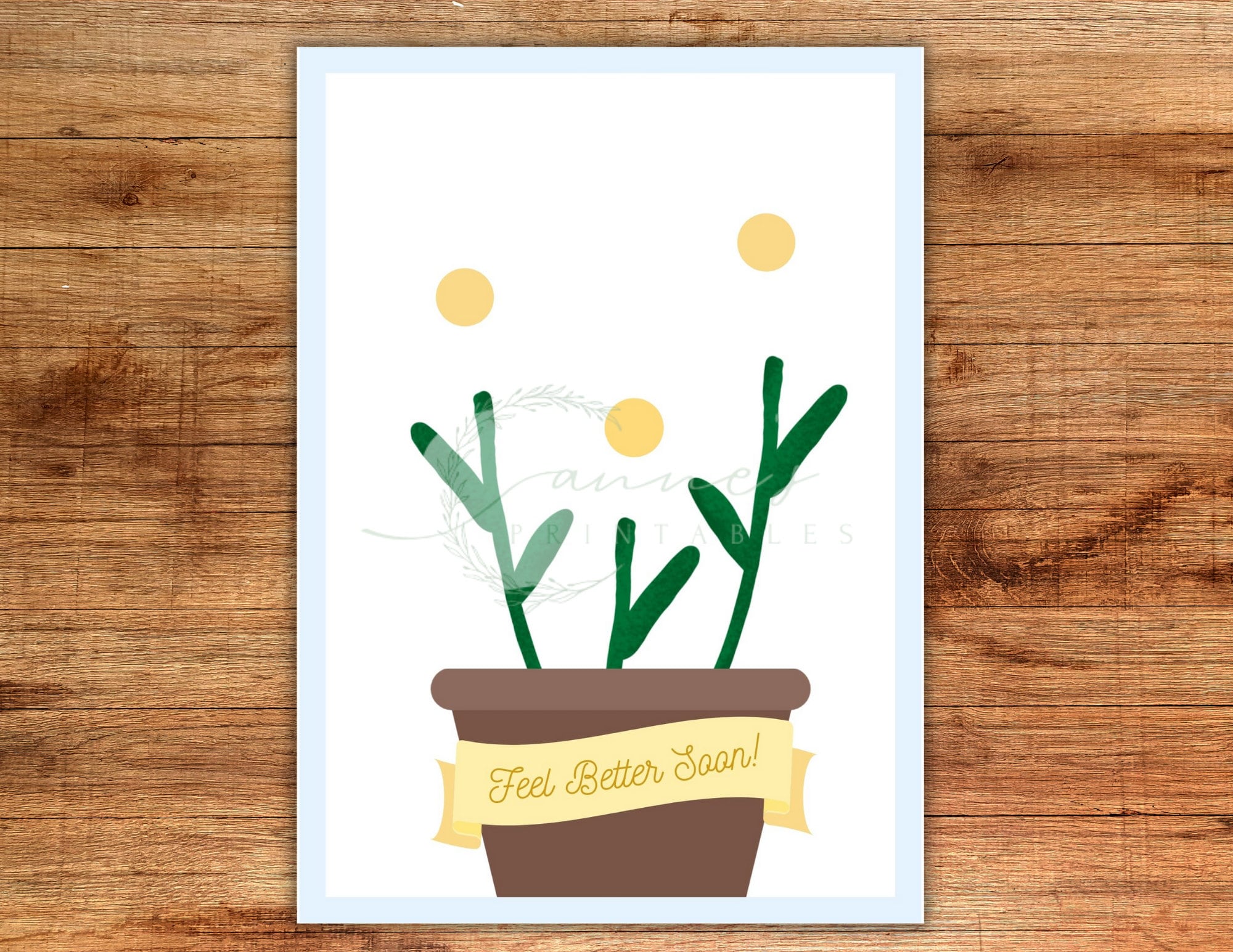 Get Well Soon Fingerprint Card L Kid, Toddler, Child L Craft L Feel ...