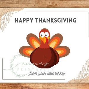 Happy Thanksgiving From Your Little Turkey L Child, Toddler, Baby L ...