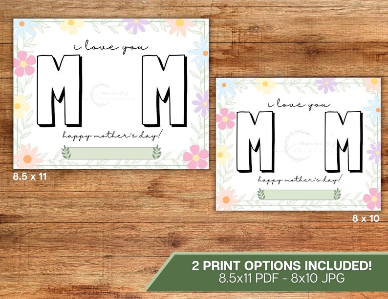 Love Mom Mother's Day Handprint Craft Card L Child, Toddler, Baby L ...