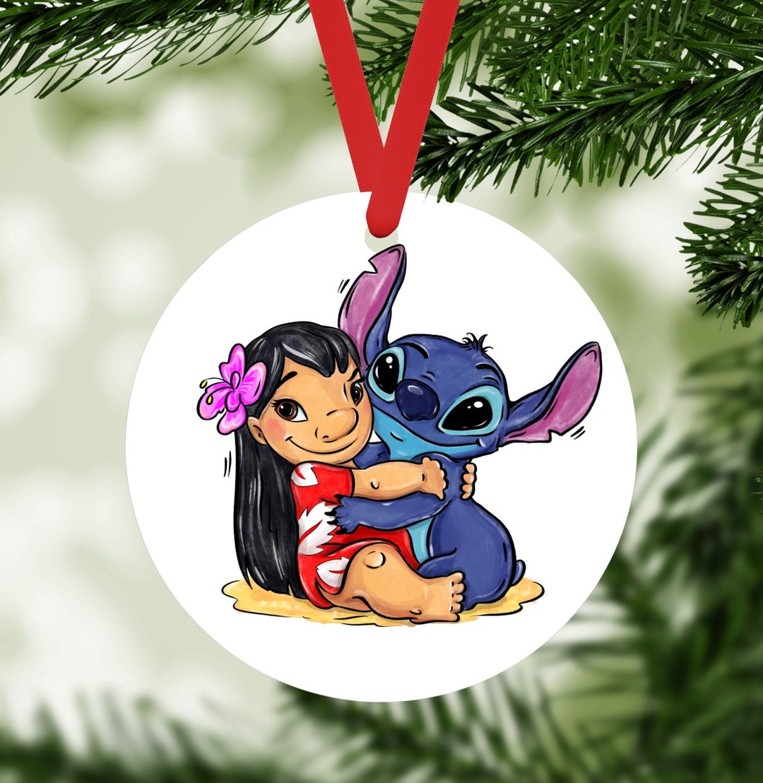 Lilo and Stitch Christmas Ornament / Disney Christmas Ornament / Disney ...
