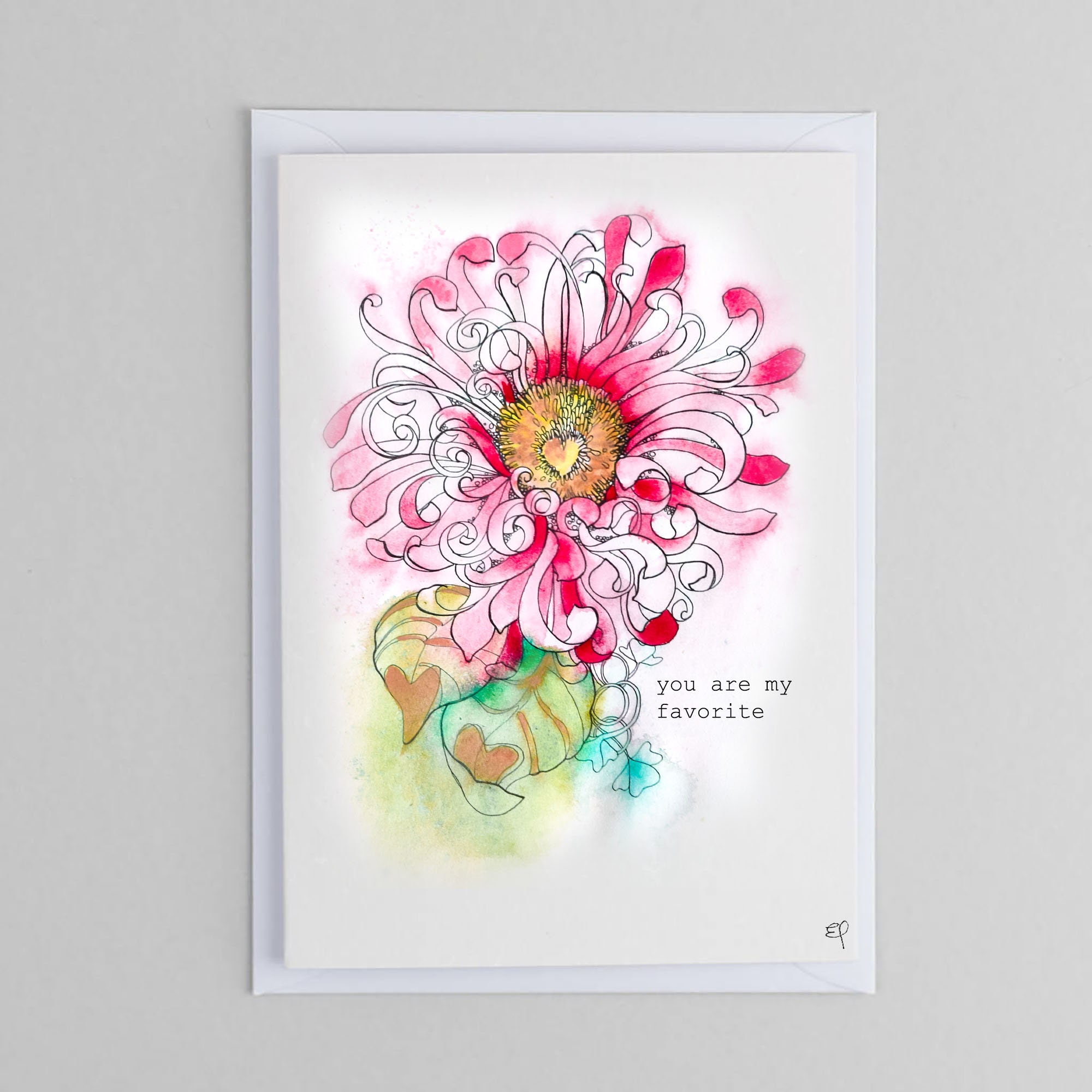 Hand Drawn Floral Botanical | Digital PNG JPEG Line Drawing | Black ...