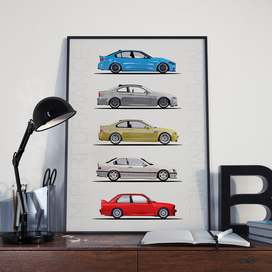 Printable BMW M3 M Performance Generation Evolution Poster DIGITAL ...