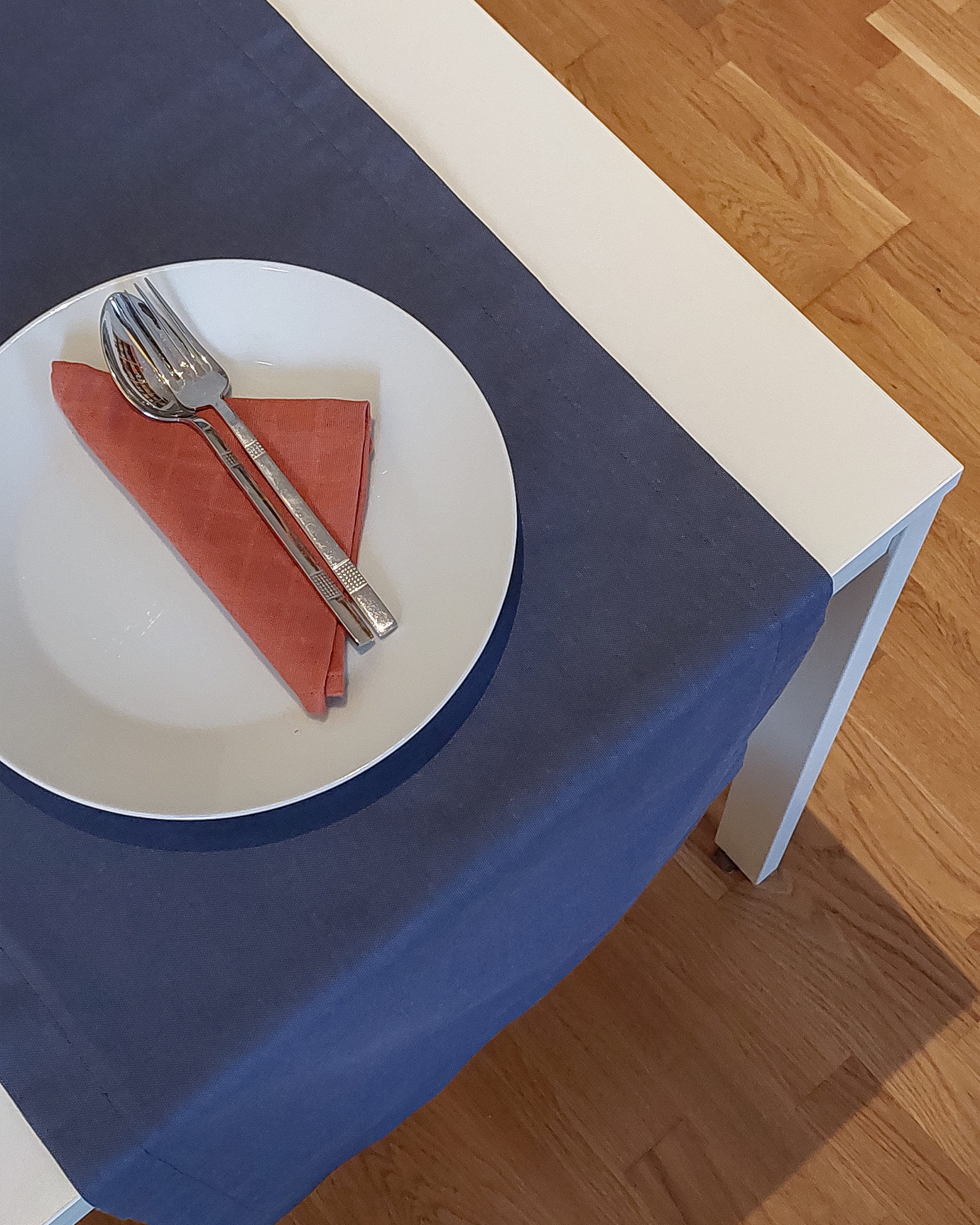 Modern Table Runner, Denim Blue Runner, Modern Dining Room Table Runner ...