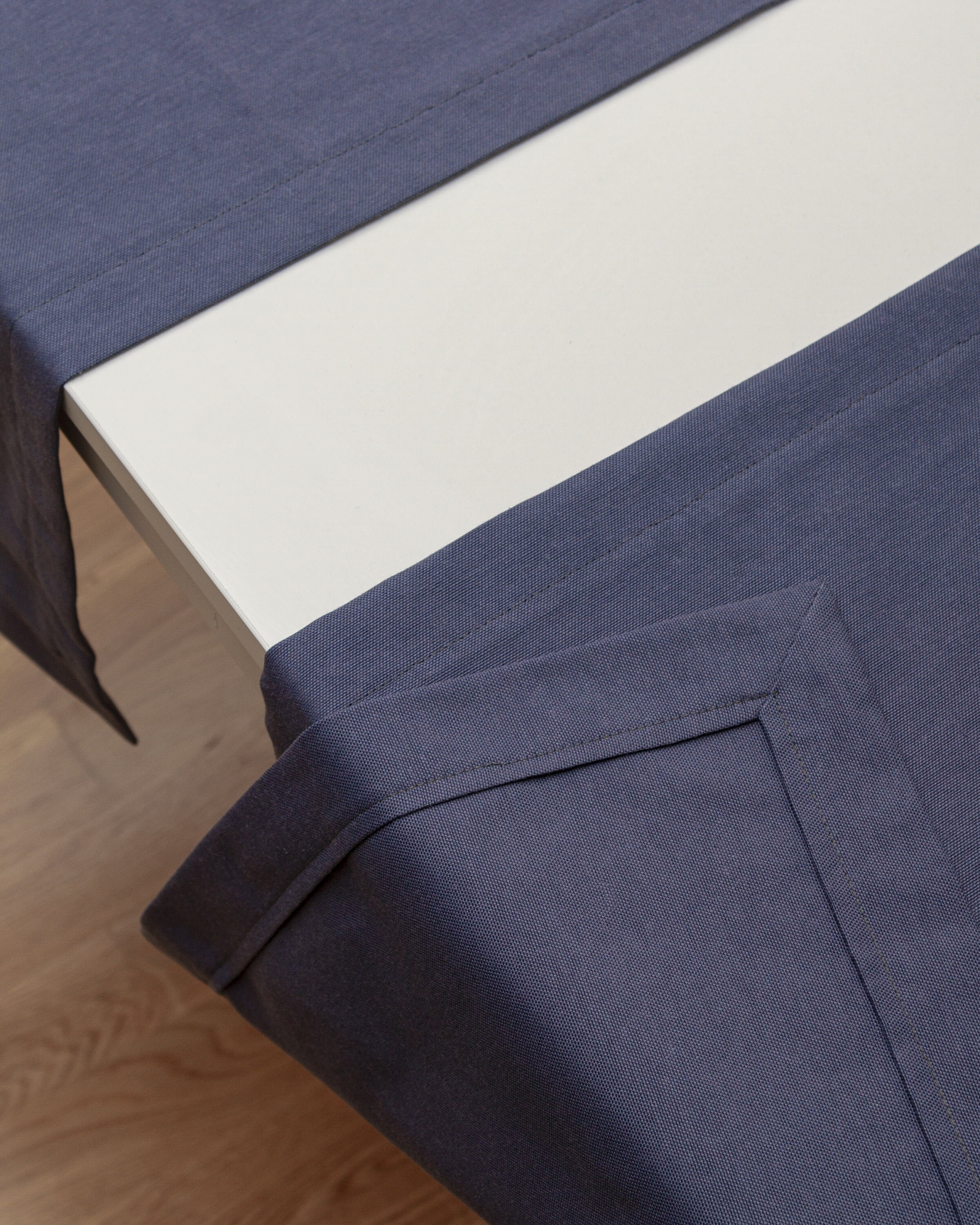 Modern Table Runner, Denim Blue Runner, Modern Dining Room Table Runner ...