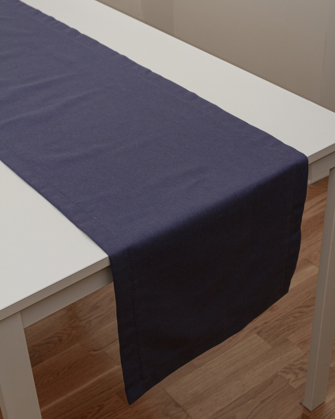 Modern Table Runner, Denim Blue Runner, Modern Dining Room Table Runner ...
