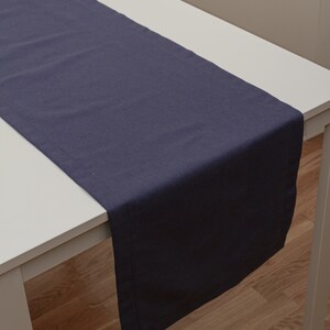 Modern Table Runner, Denim Blue Runner, Modern Dining Room Table Runner ...