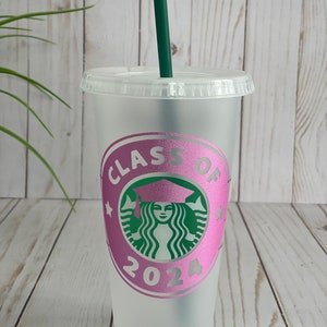 Class of 2024 Graduate Starbucks Cold Cup Tumbler - Etsy