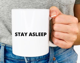 Asleep Mug - Etsy