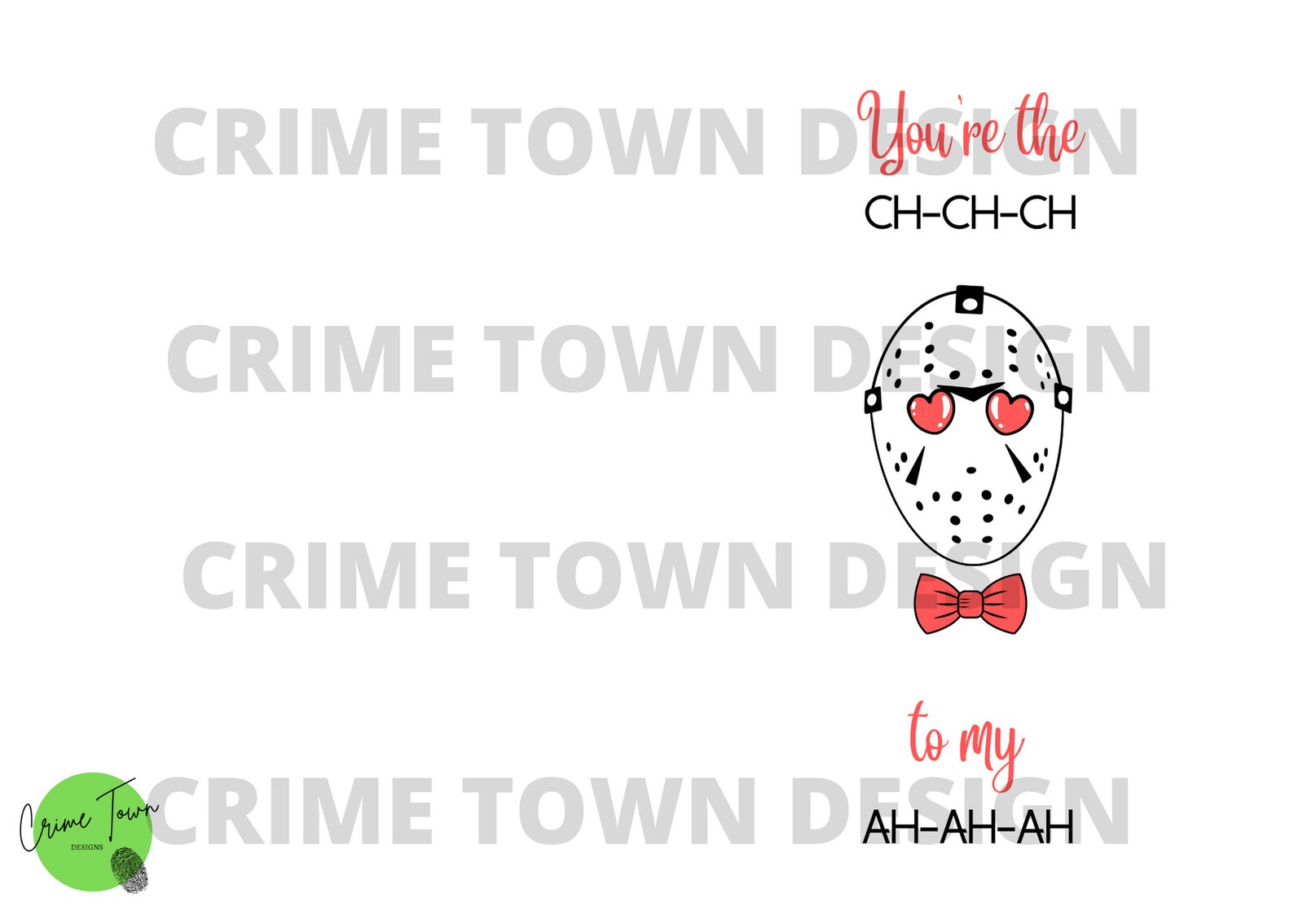 PRINTABLE - Jason Voorhees Friday the 13th Valentines Day Love ...