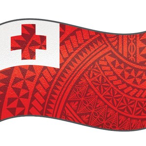 Tongan Flag Sticker - Etsy