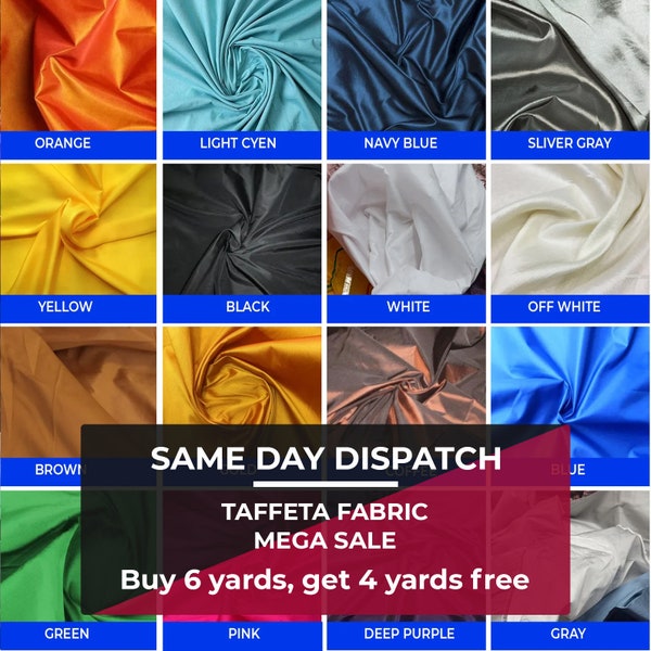 Taffeta Fabric - Etsy