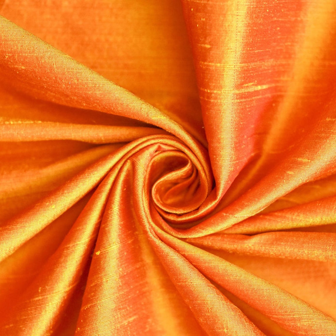 Orange Silk Dupioni Silk Fabric Orange Silk Dupioni Fabric - Etsy