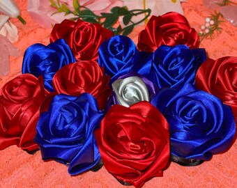 Blue Ribbon Roses - Etsy