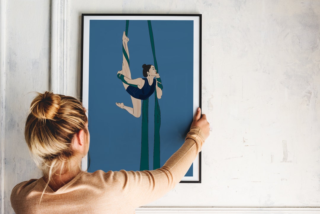 Custom Aerialist Graphic, Aerial Silks Poster, Digital Aerial Arts ...