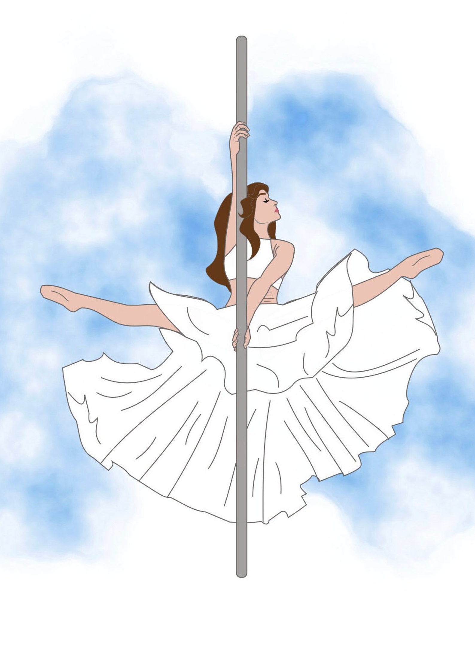 Printable Pole Dancer Girl. Instant Download. Digital Download ...